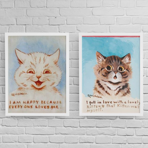 Louis Wain Cat Lover Products - Schnoodle Design
